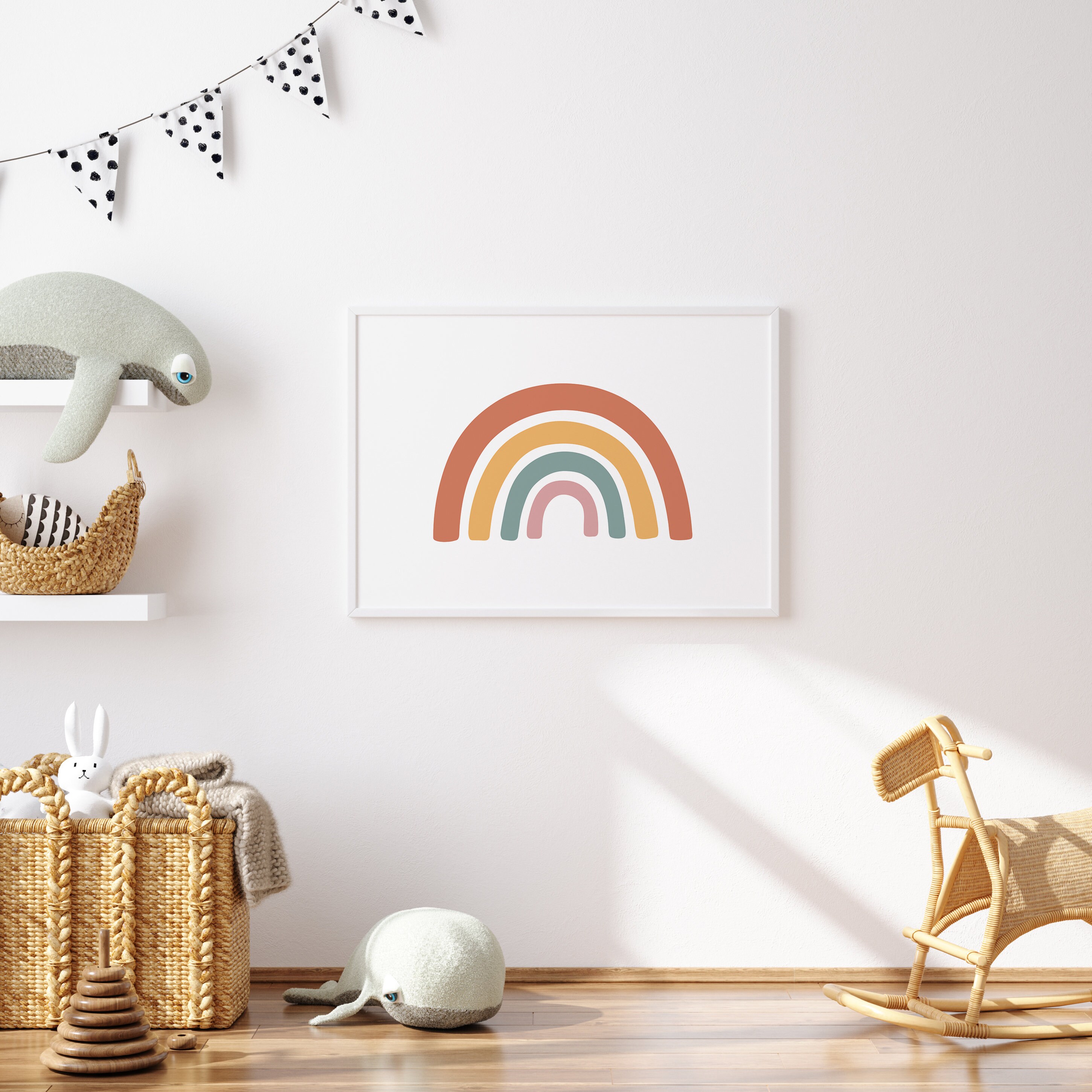 Rainbow Wall Art Printable Rainbow Poster Digital Download - Etsy