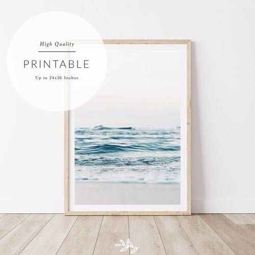 Beach Printable Wall Art Ocean Print Coastal Printable - Etsy