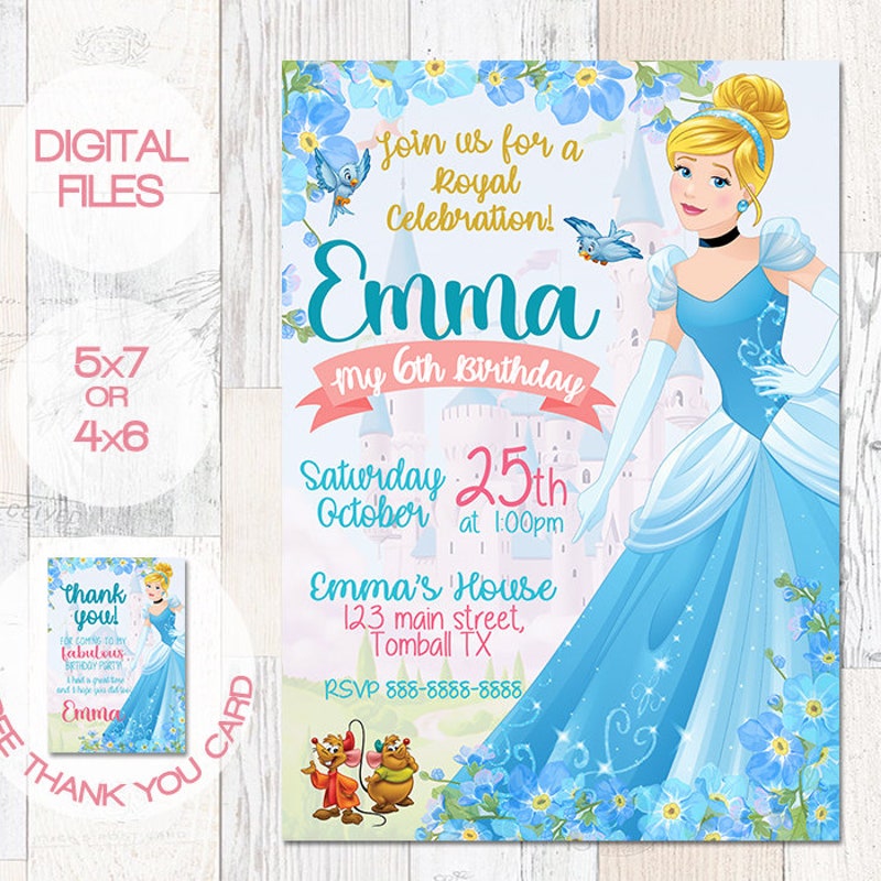 Cinderella Invitation - Etsy