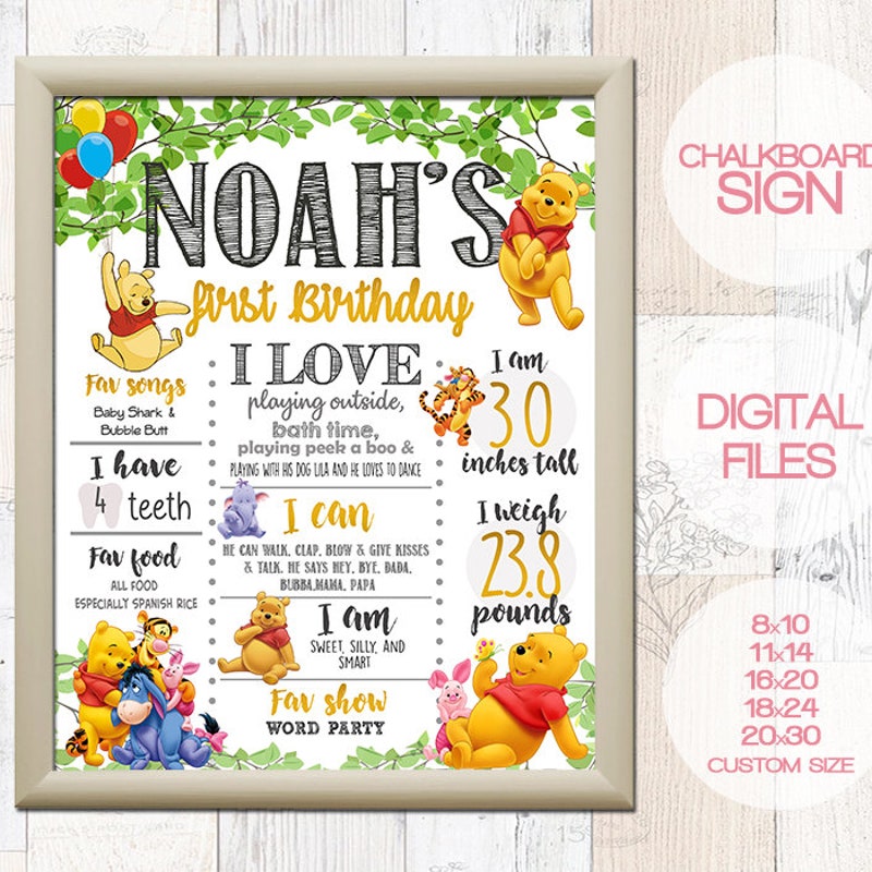 Winnie the Pooh Sign - Etsy
