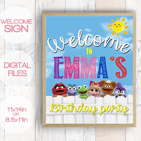 Muppet Babies Birthday Banner - Etsy