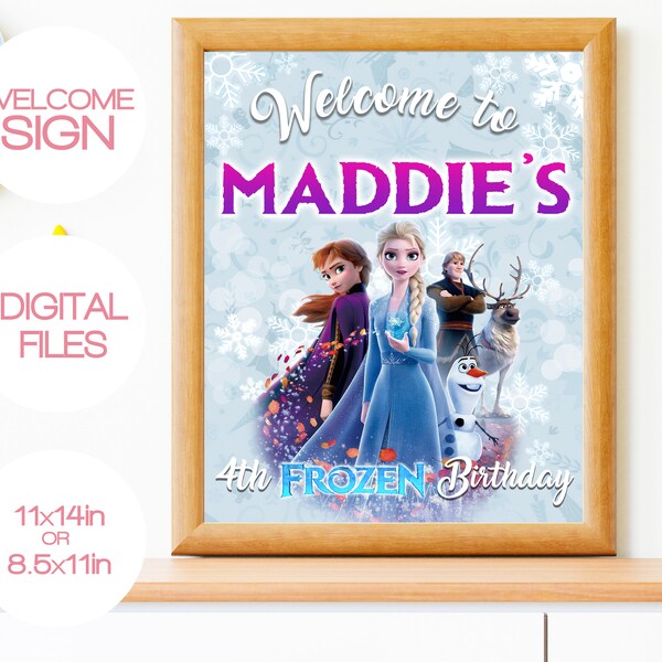 Frozen Welcome - Etsy