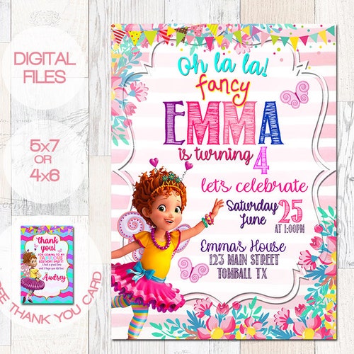 Fancy Nancy Birthday Invitation - Etsy