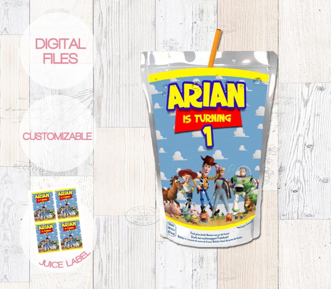 Toy Story Capri Sun Juice Labels Toy Story Themed Decoration for ...