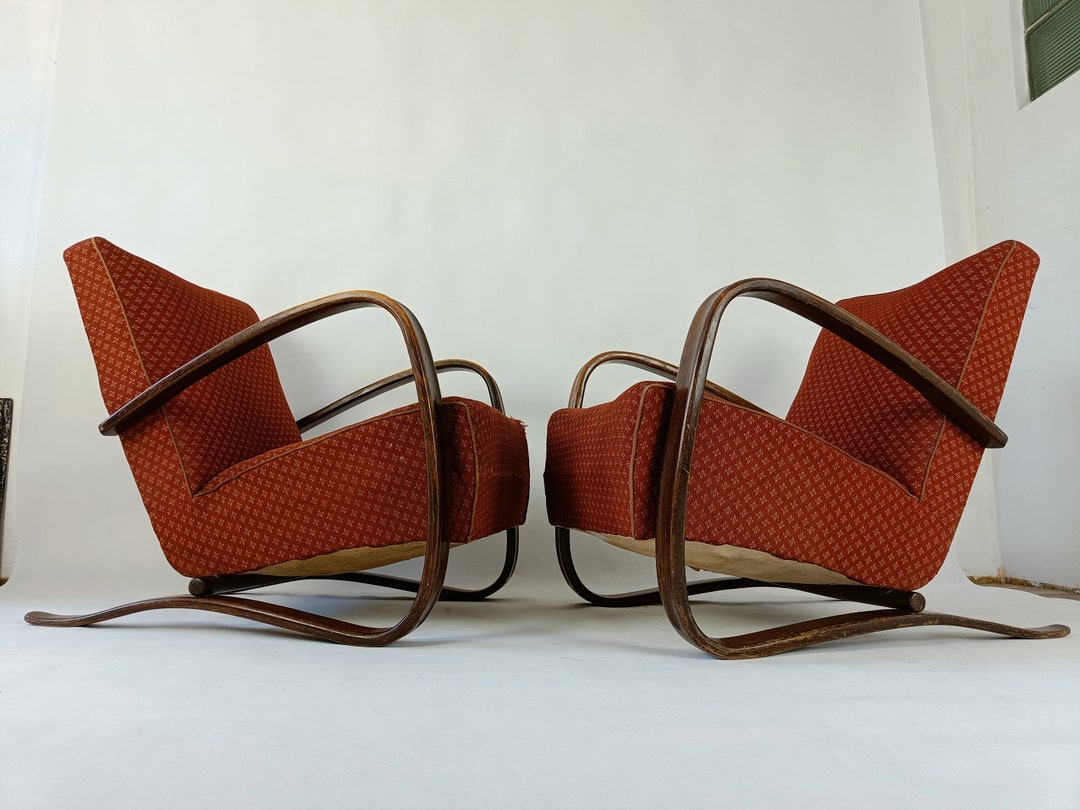 Jindrich Halabala H269 Armchairs Set Price - Etsy