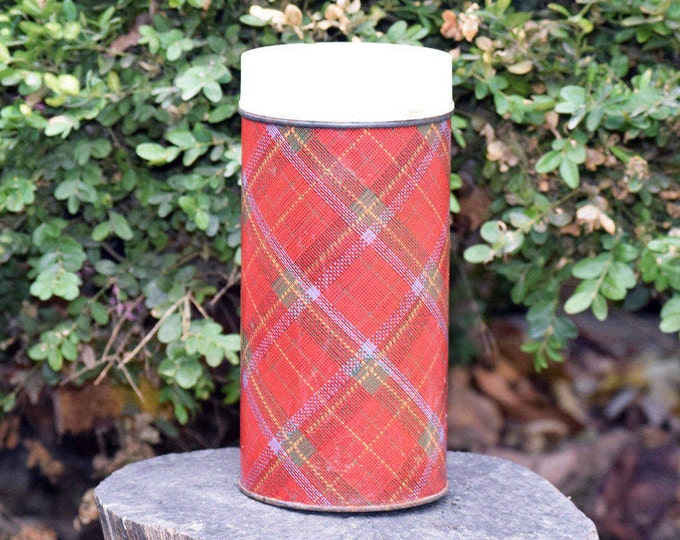 Vintage Thermos, Chequered Coffee Thermos, Tea Thermos, Travel Thermos ...