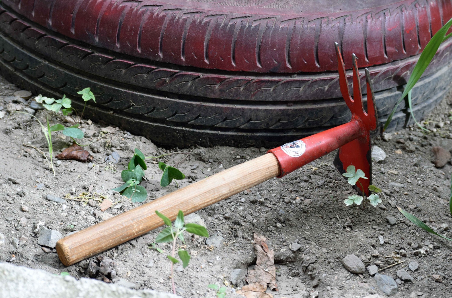 Small Garden Hoe, Vintage Hoe, Hand-held Garden Hoe, Metal Pick, Small ...