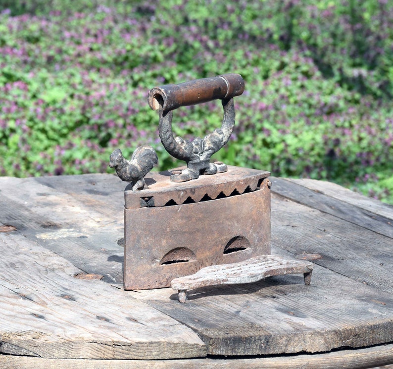Antique clothes iron Old charcoal iron Vintage iron Vintage | Etsy