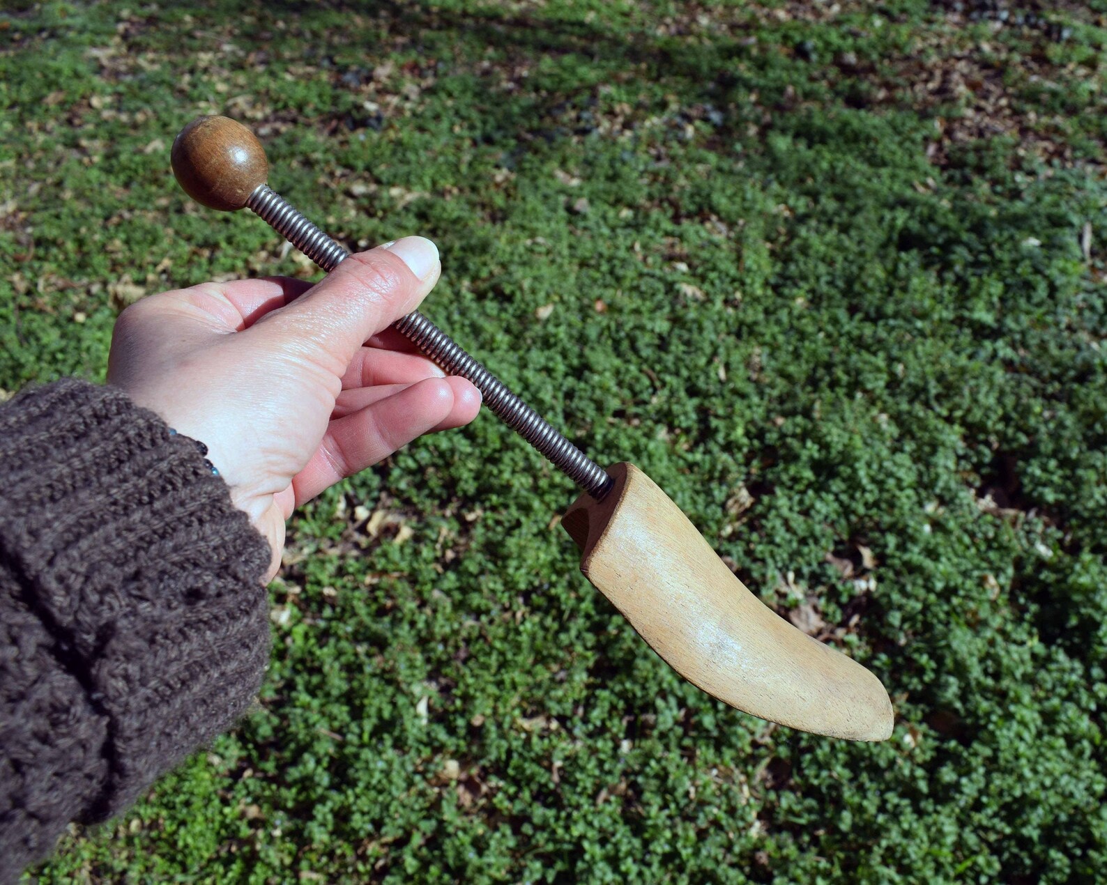 Vintage Wooden Shoetree, Flexible Shoe Stretcher, Wooden Shoe Mold ...