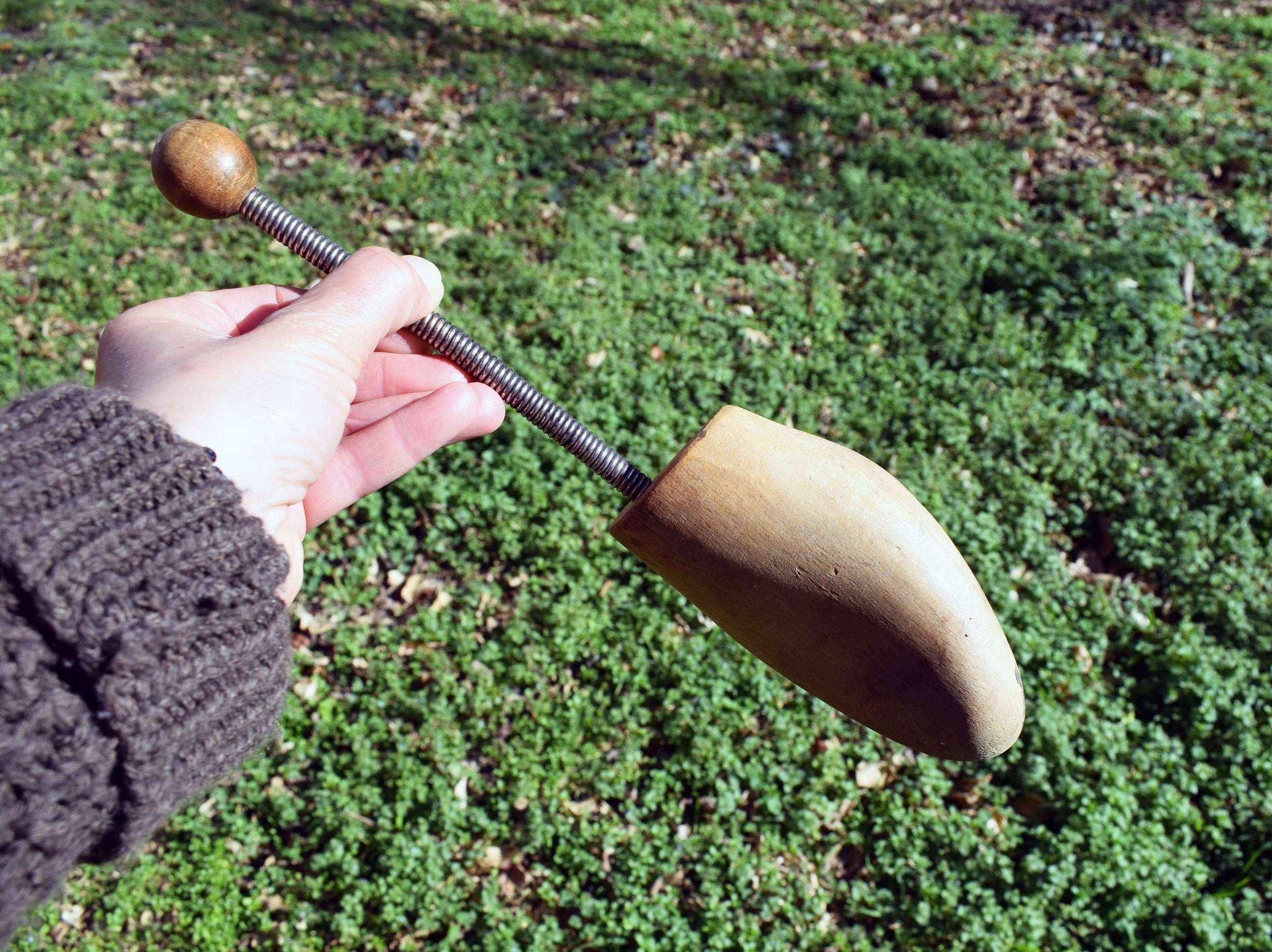 Vintage Wooden Shoetree, Flexible Shoe Stretcher, Wooden Shoe Mold ...