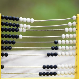 Vintage Plastic Abacus, Small Abacus, Math Counting Tool, School Abacus ...