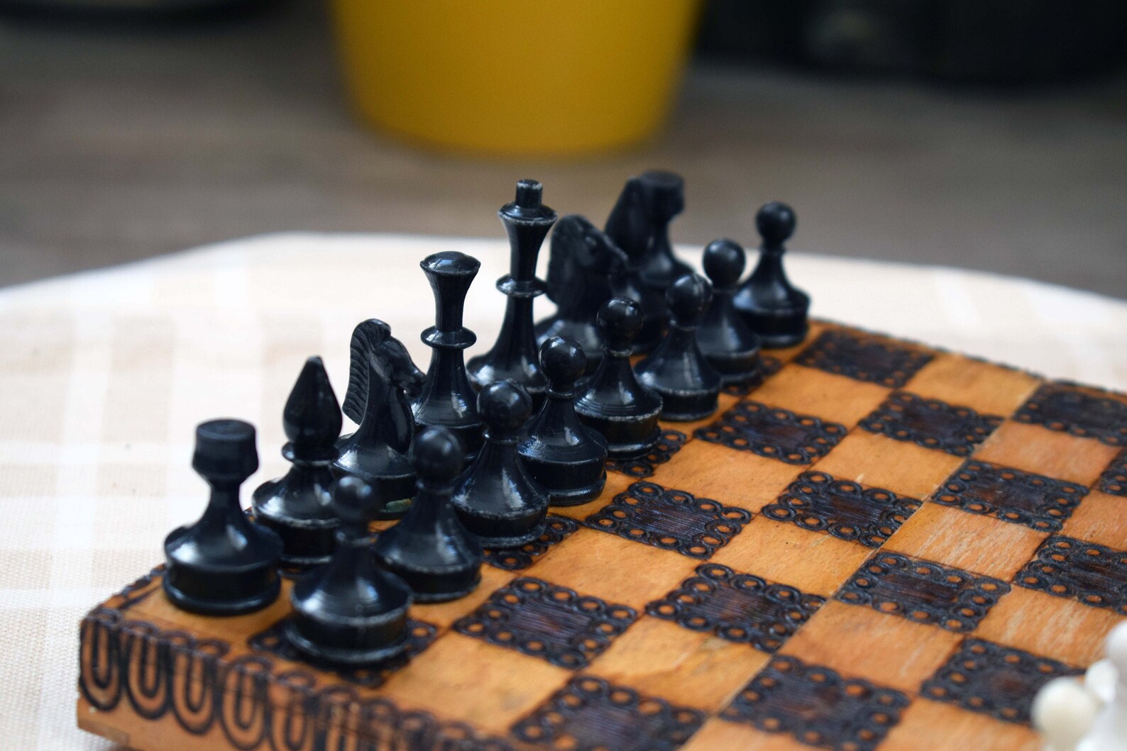 Travel Chess Game Vintage Chess Small Chess Chess Game Old | Etsy