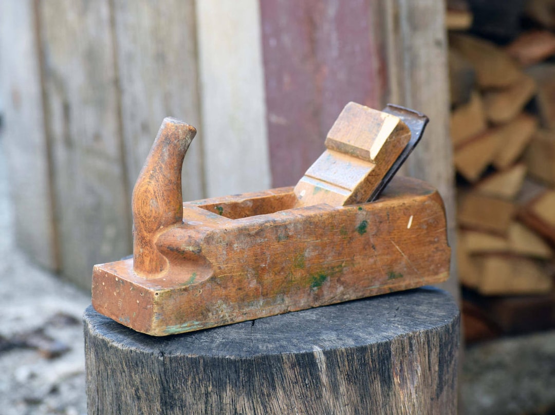 Vintage Jack Plane, Carpentry Tool, Hand Tool, Vintage Wooden Planer ...