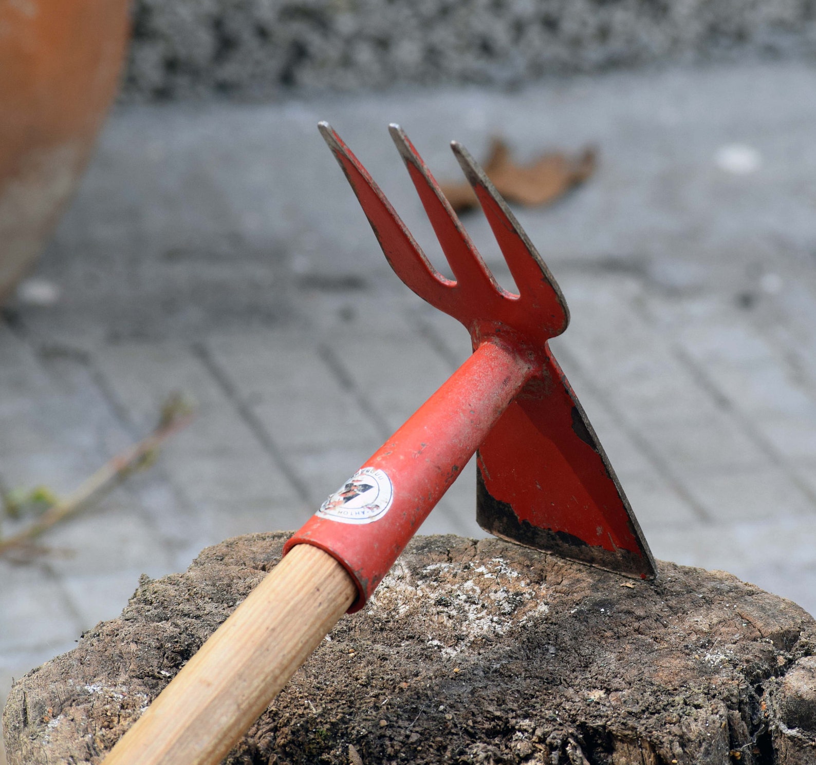 Small Garden Hoe, Vintage Hoe, Hand-held Garden Hoe, Metal Pick, Small ...