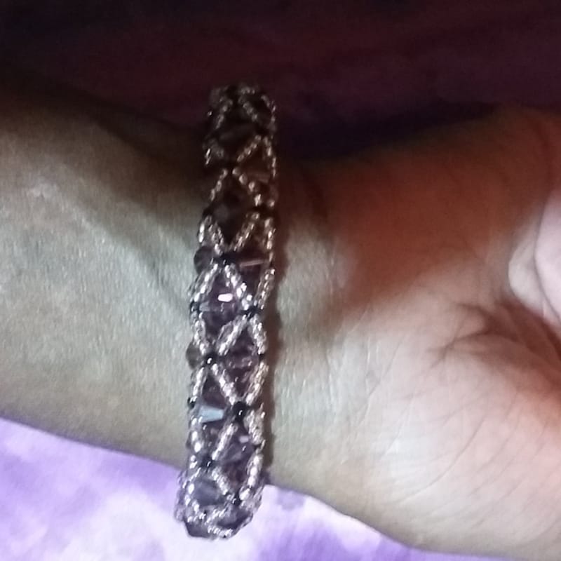 Netted Bead Bracelet - Etsy
