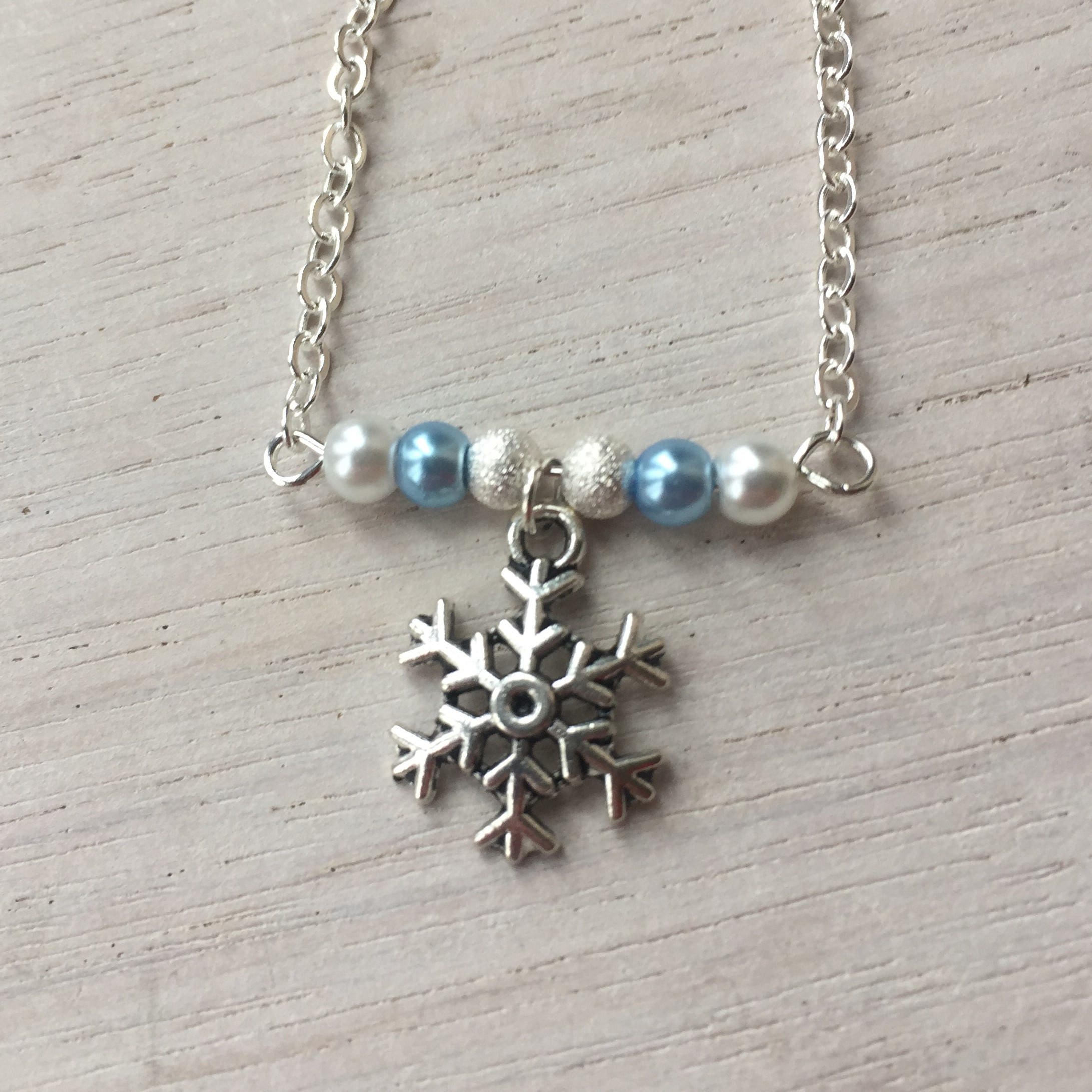 Snowflake Bracelet Christmas Snowflake Charm Bracelet - Etsy