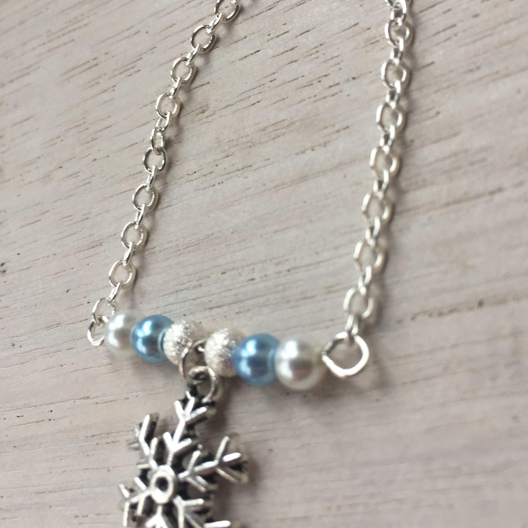 Snowflake Bracelet Christmas Snowflake Charm Bracelet - Etsy