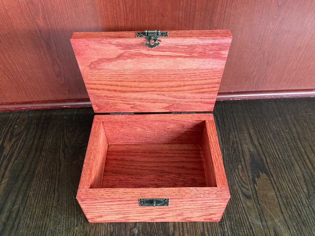 Custom Made to Order Solid Oak Box With Latch. Contact Me for Custom ...