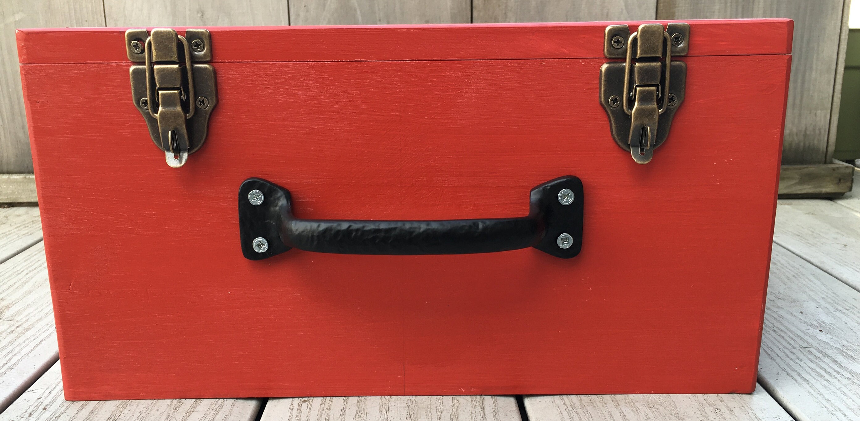 Custom Made Box With Handle Latches and Personalized - Etsy