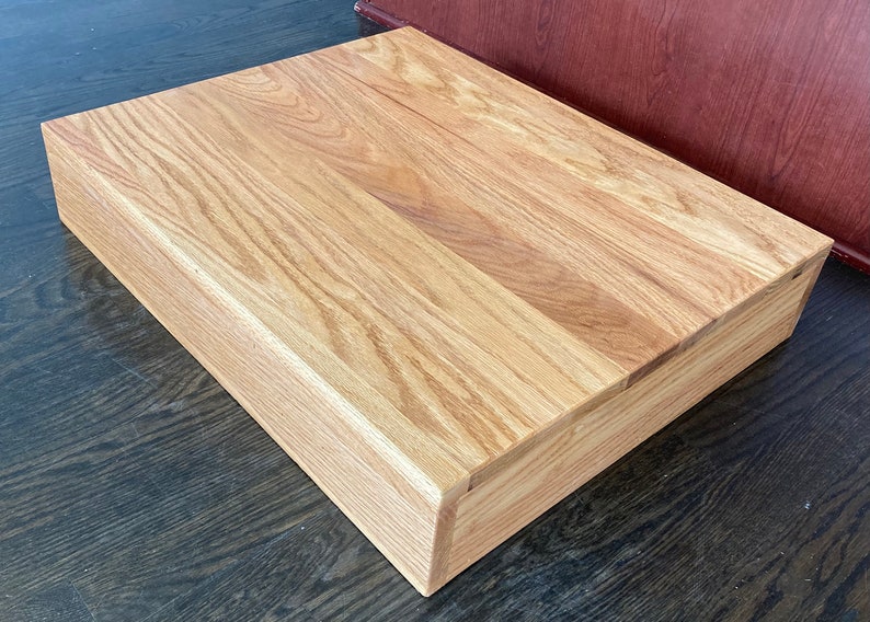 Custom Made Solid Oak Flat File Storage Box With Lid. Contact | Etsy