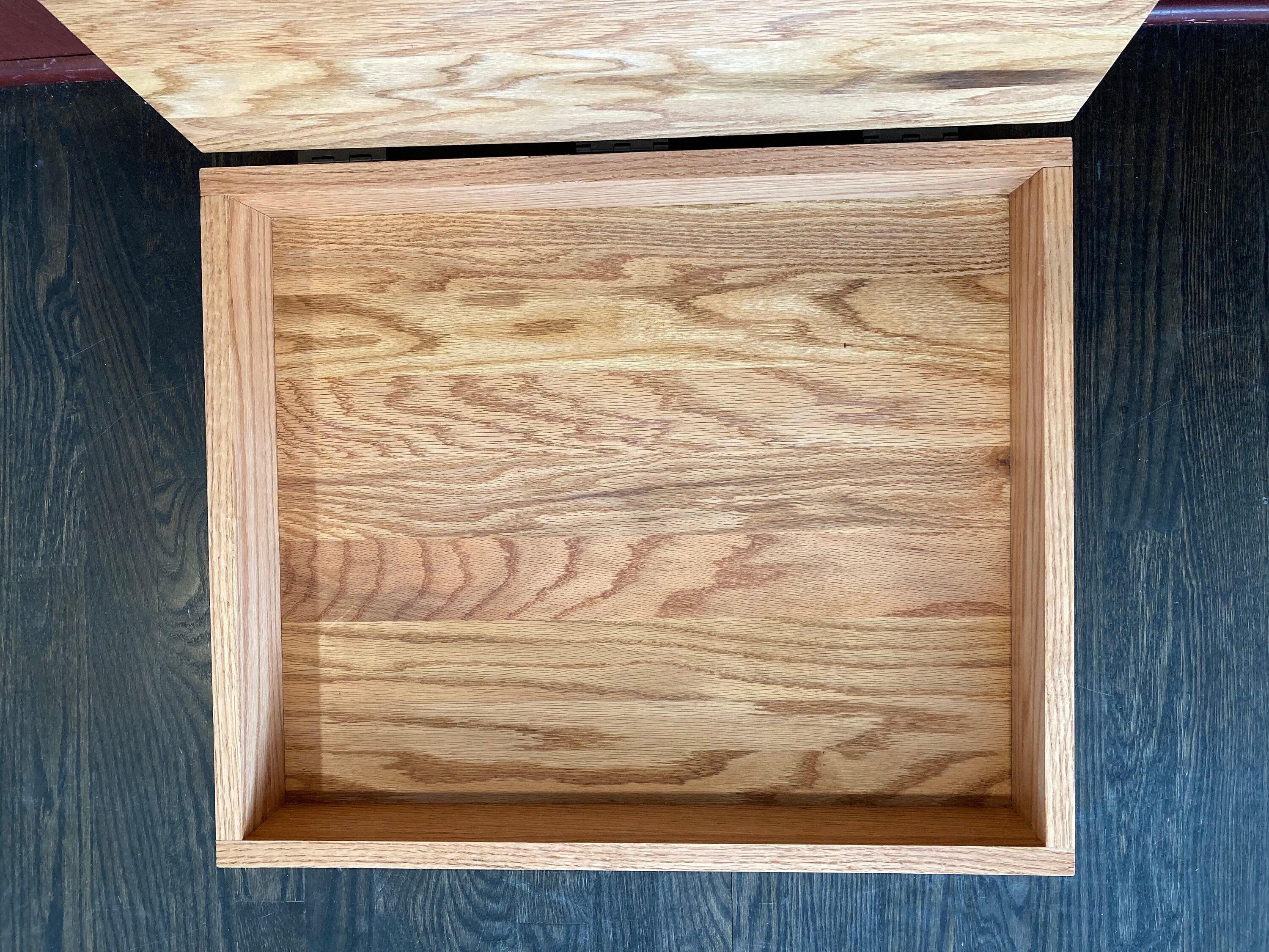 Custom Made Solid Oak Flat File Storage Box With Lid. Contact - Etsy