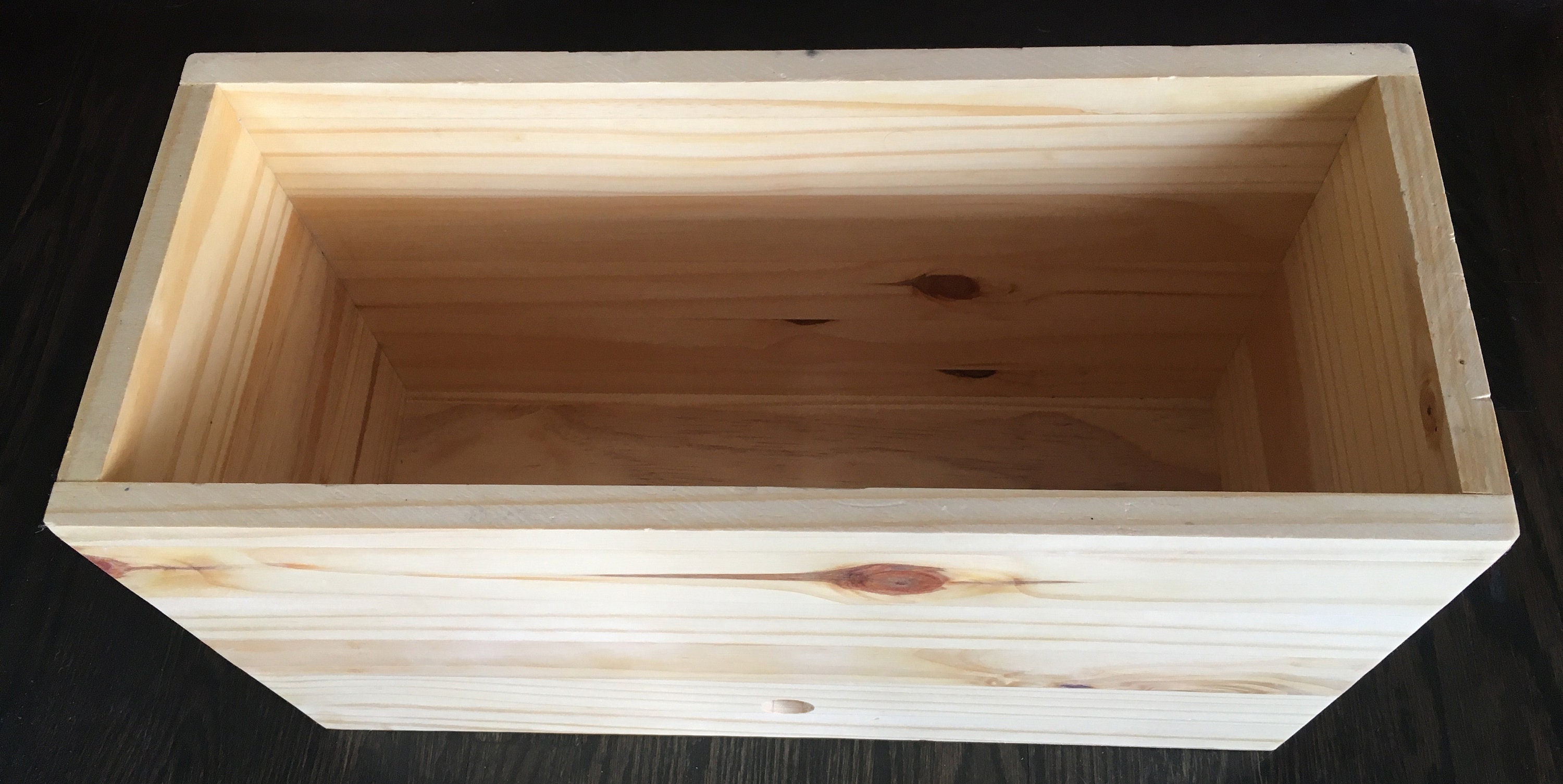 Home & Living Contact me for custom specs. Custom handmade pine box ...