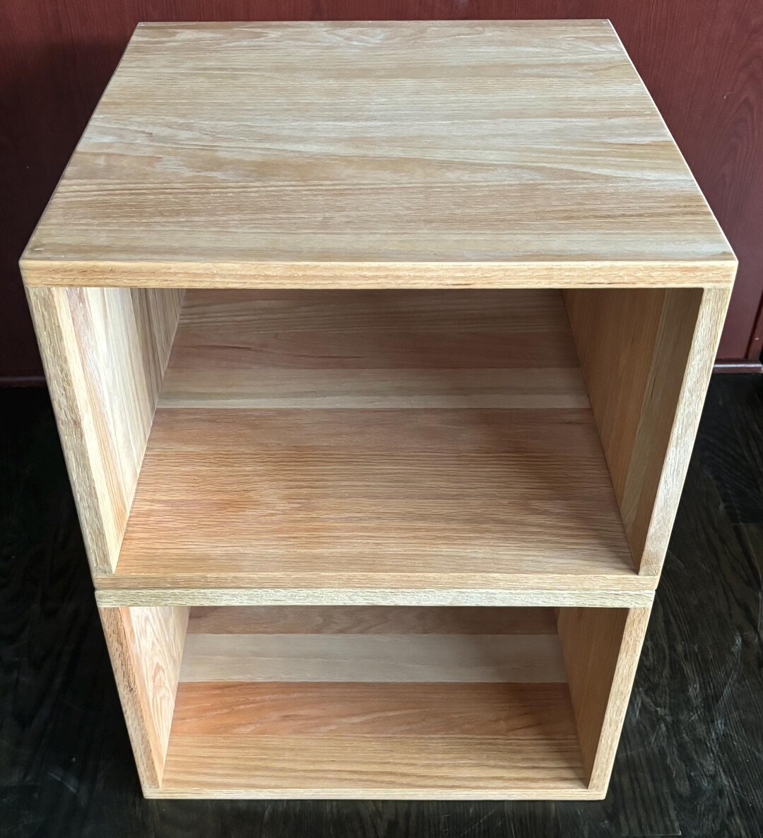 Pair of Custom Made Solid Oak Storage Cubes. Contact Me for Custom ...