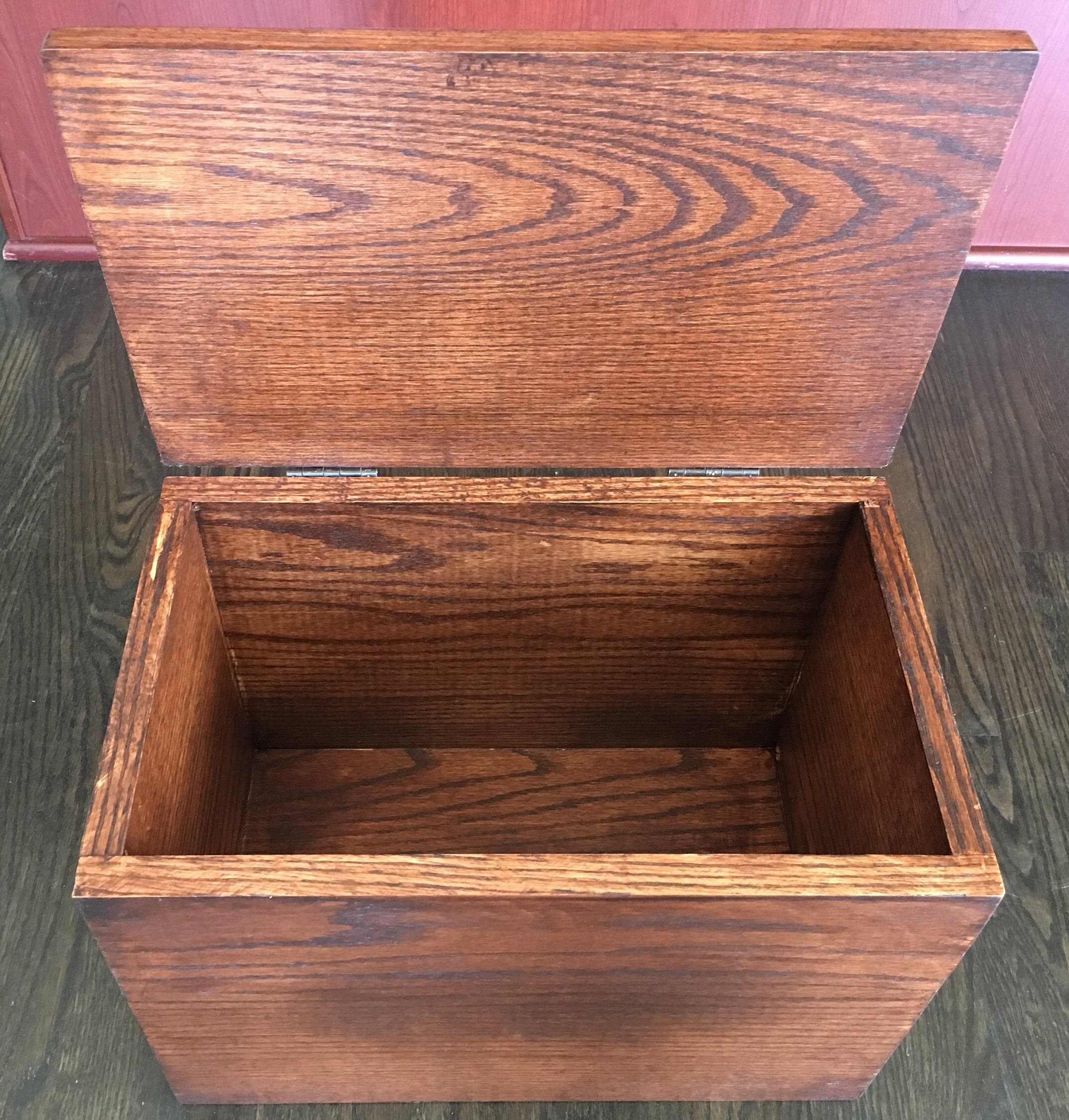 Boxes & Bins Home & Living Made to Order Solid Oak Box with hinged lid ...