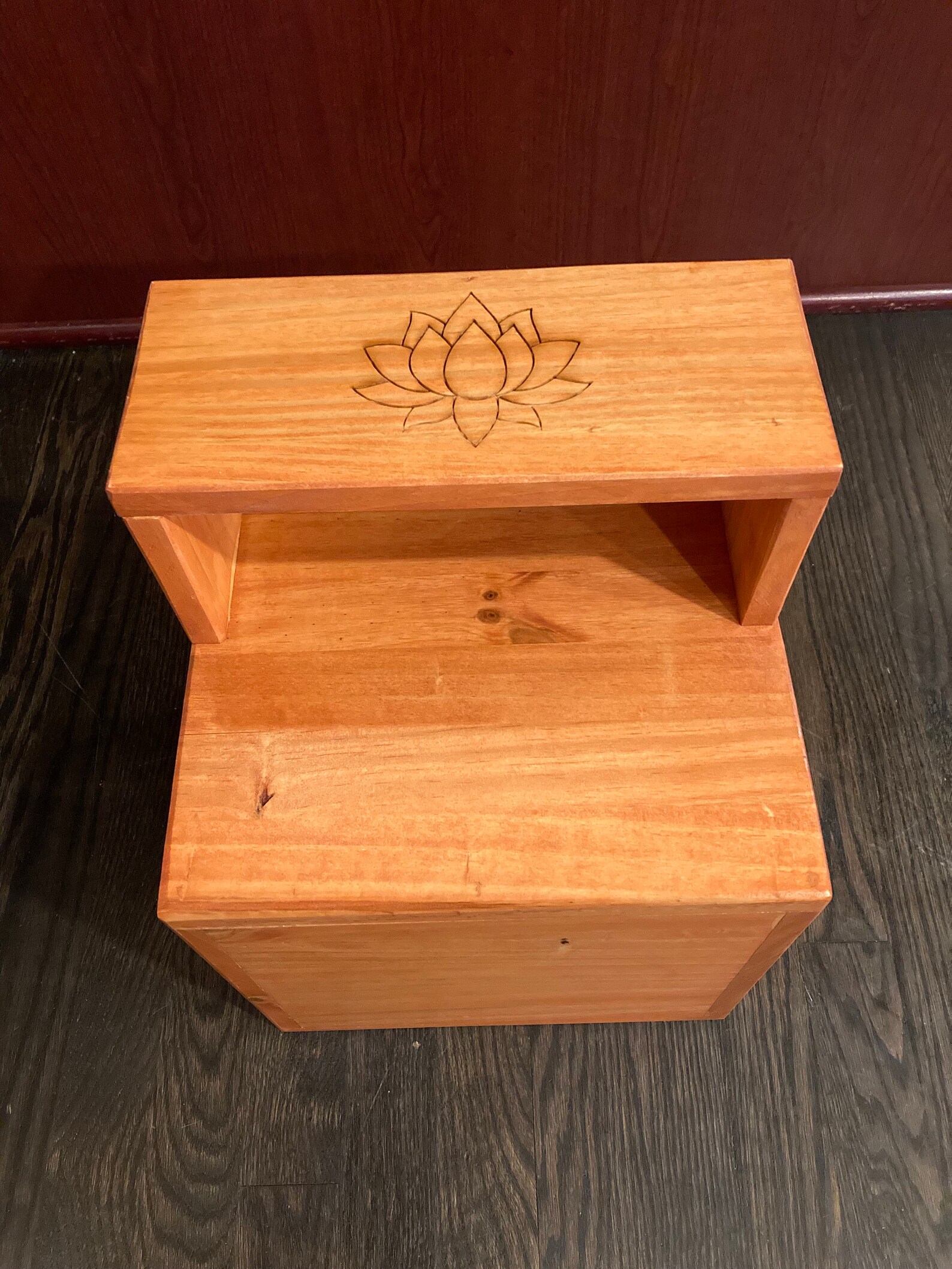 Custom Made Engraved Altar With Storage Space and Pullout Tray. Contact ...