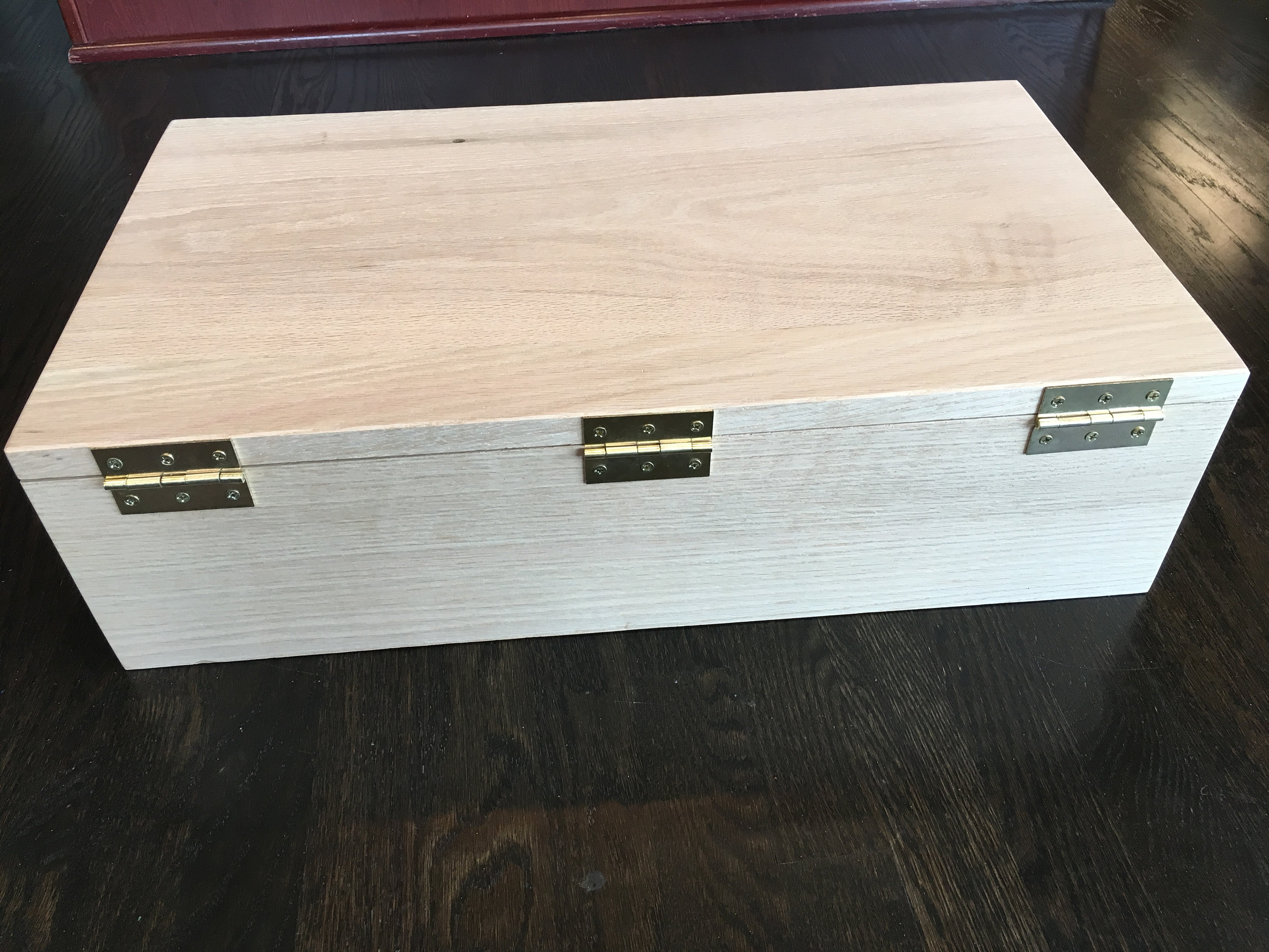 Custom Made Solid Oak Box With 2 Compartments. Perfect as a - Etsy