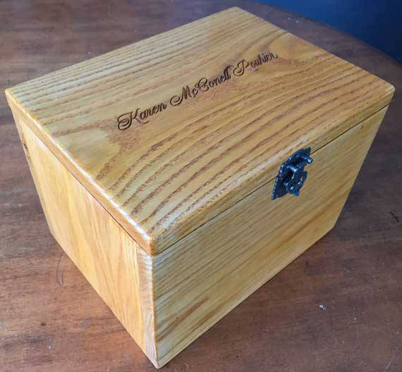 Boxes & Bins Home & Living Made to Order Solid Oak Box with hinged lid ...