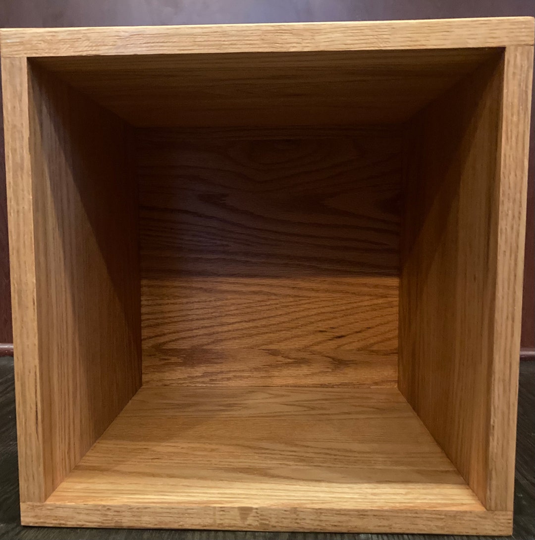 Custom Made Solid Oak Open Storage Cube. Contact Me for Sizes ...