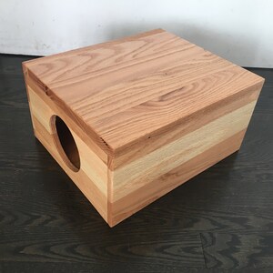 Custom Made Solid Oak Cord and Wire Organizer Box. Conceals Drives ...