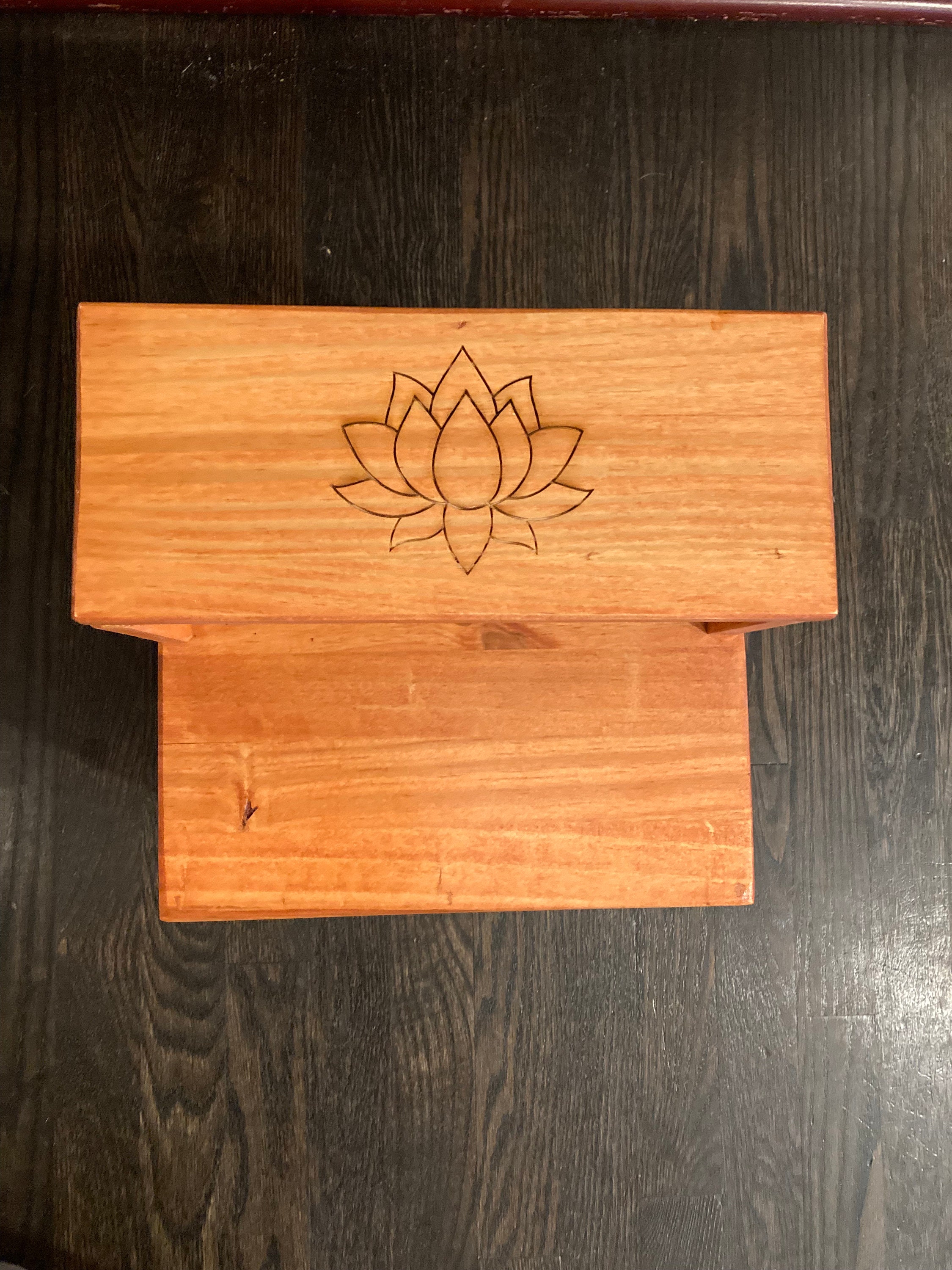 Custom Made Engraved Altar With Storage Space and Pullout Tray. Contact ...