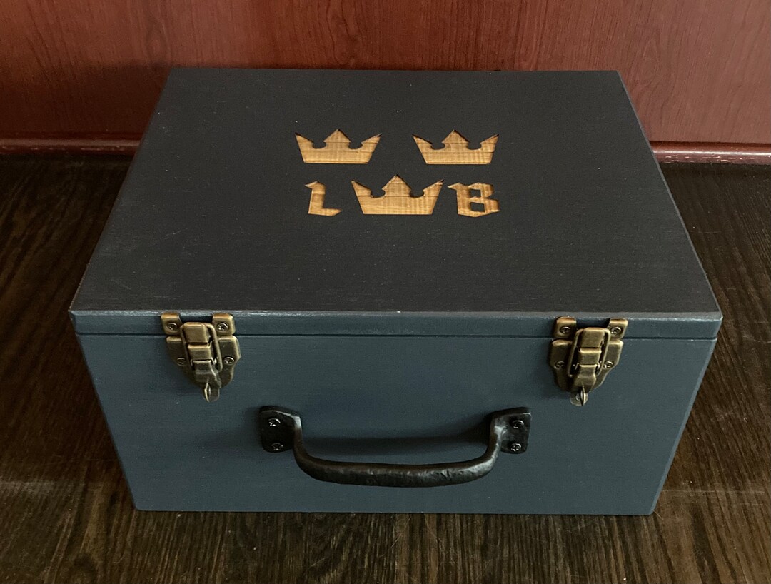 Custom Made Letter Box With Handle, Latches and Custom Engraving ...