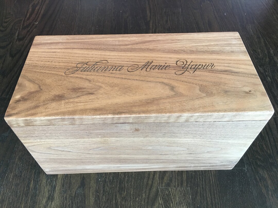 Custom Made Solid Oak Box With Personalized Engraving. Contact Me for ...