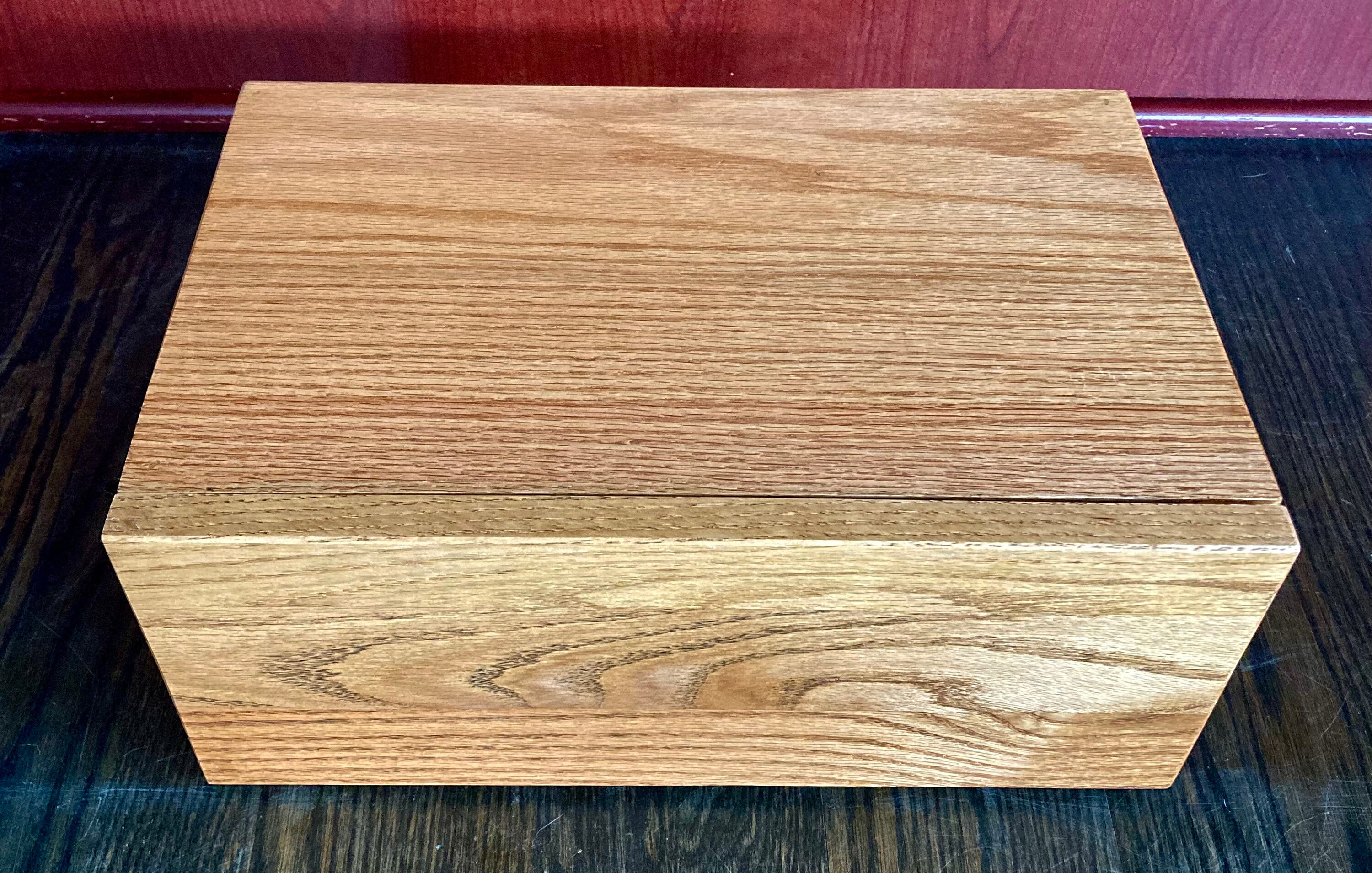 Custom Made Cable and Cord Management Box With Access Holes. Solid Oak ...