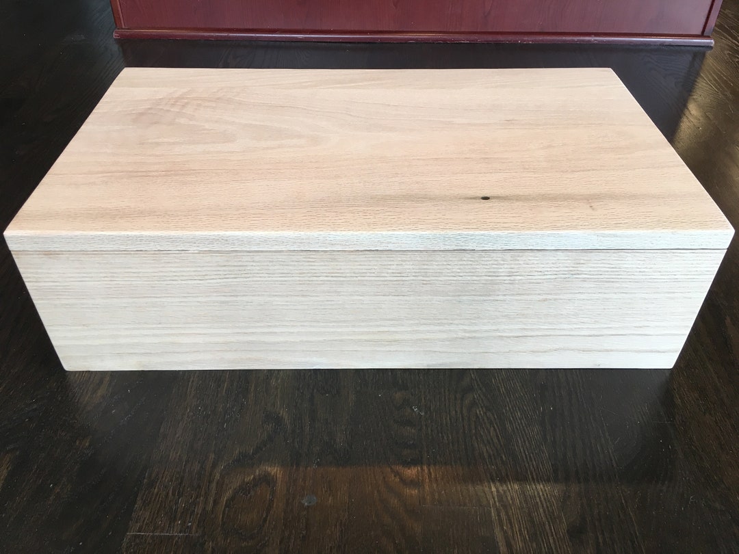 Custom Made Solid Oak Box With 2 Compartments. Contact Me for Custom ...