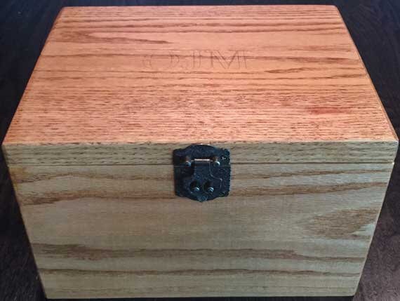 Boxes & Bins Home & Living Made to Order Solid Oak Box with hinged lid ...