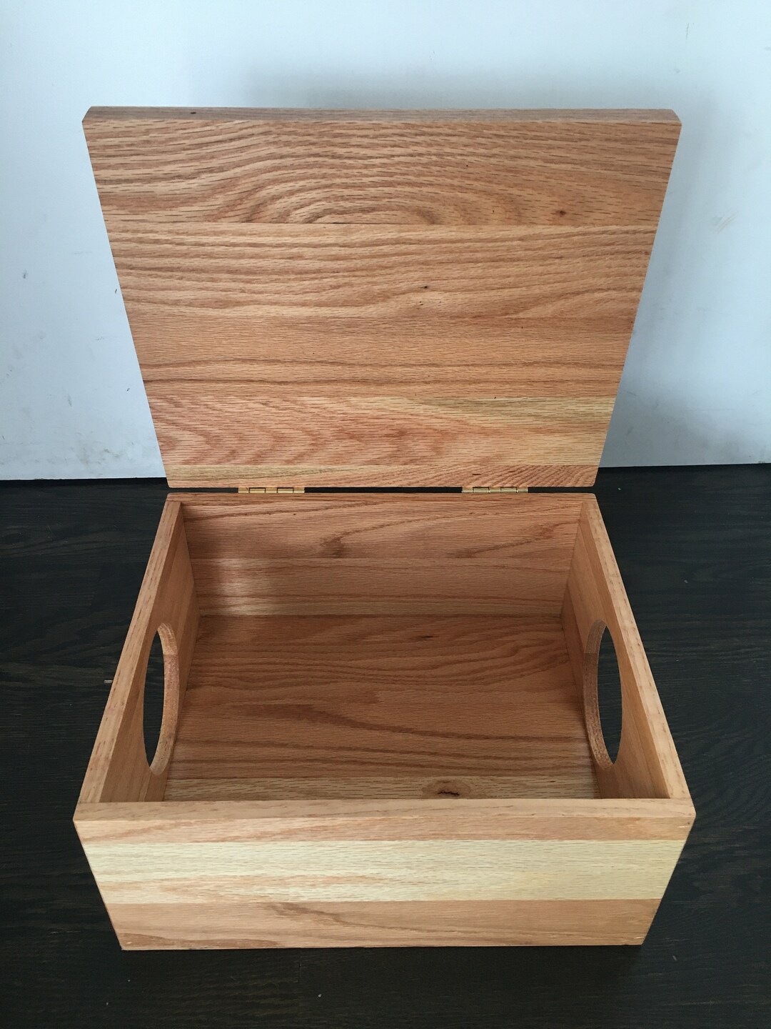 Custom Made Solid Oak Cord and Wire Organizer Box. Conceals Drives ...