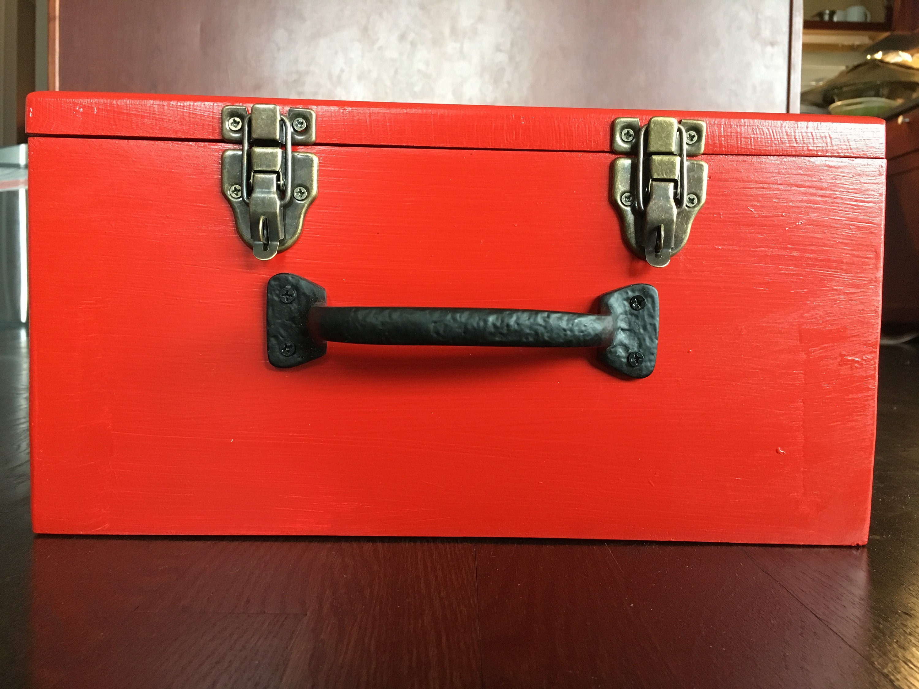 Custom Made Box With Handle Latches and Personalized - Etsy