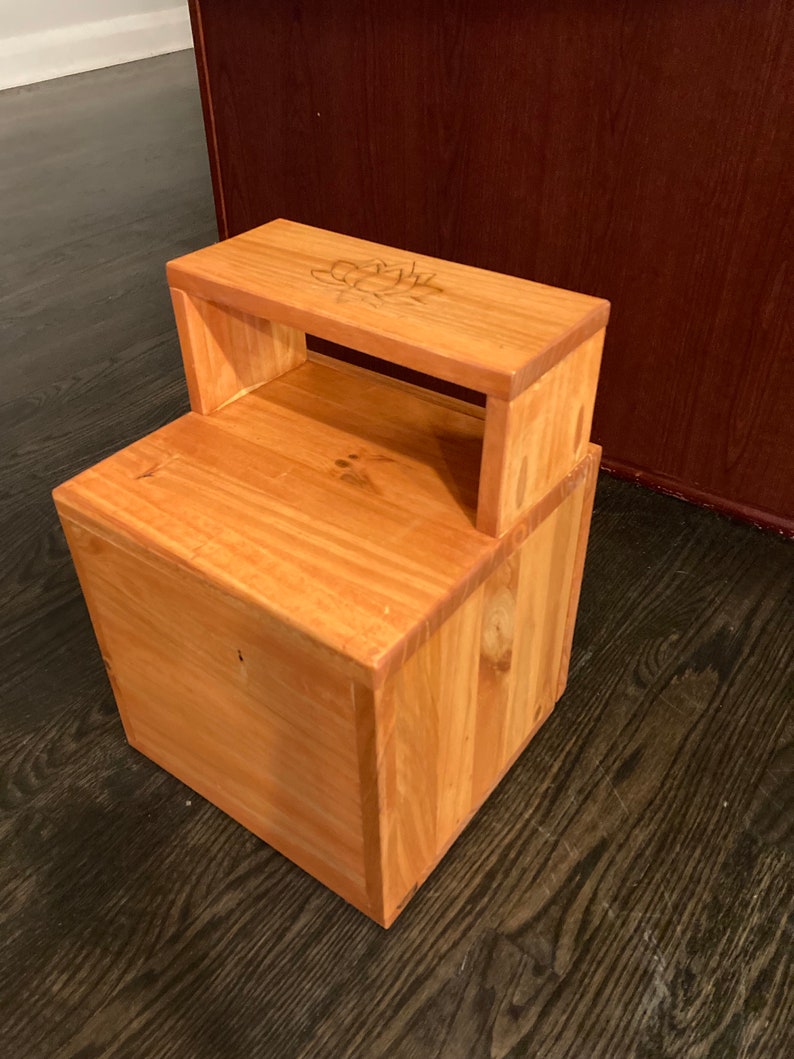 Custom Made Engraved Altar With Storage Space and Pullout Tray. Contact ...