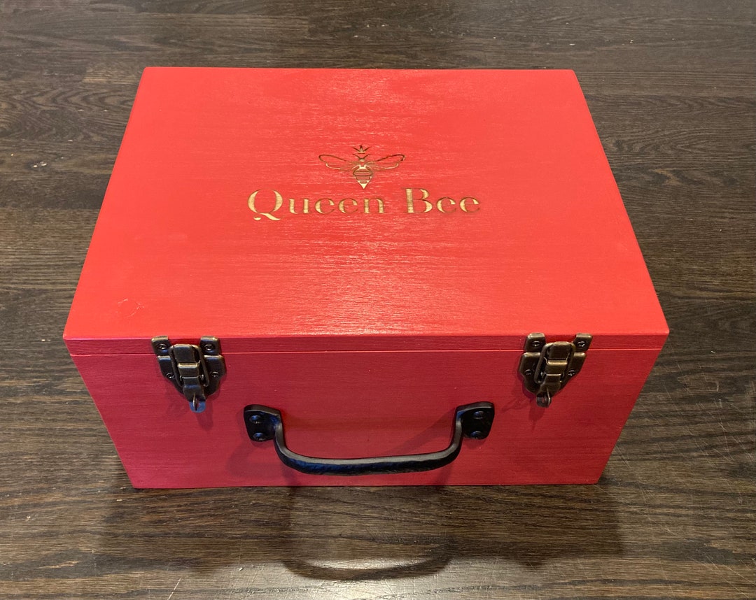 Custom Made Letter Box With Handle, Latches and Custom Engraving ...