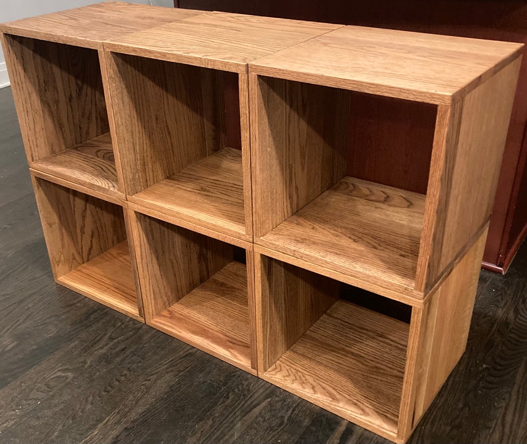 Set of 6 Solid Oak Custom Handmade Storage Bins. Contact Me for Custom ...