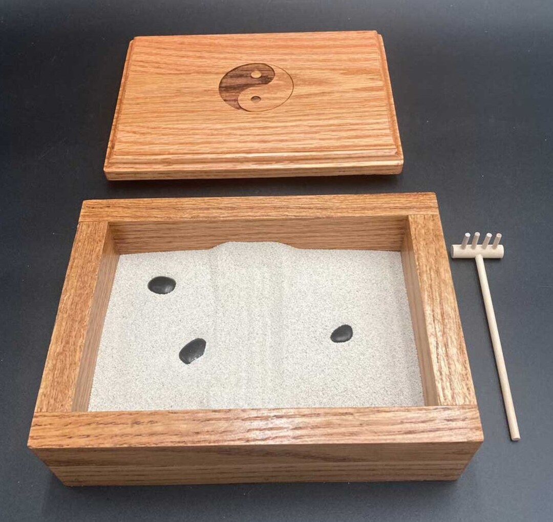 Made to Order Handmade Desktop Zen Sand Garden Kit With Yin Yang ...