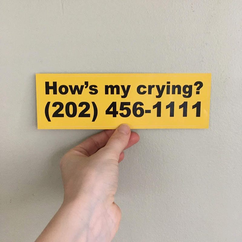Crying Stickers - Etsy