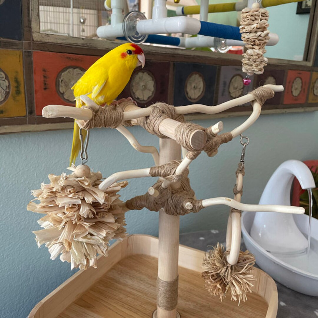 Custom 1 Ft. Play-stand With Deep Base, All-natural Wood Play-stand ...