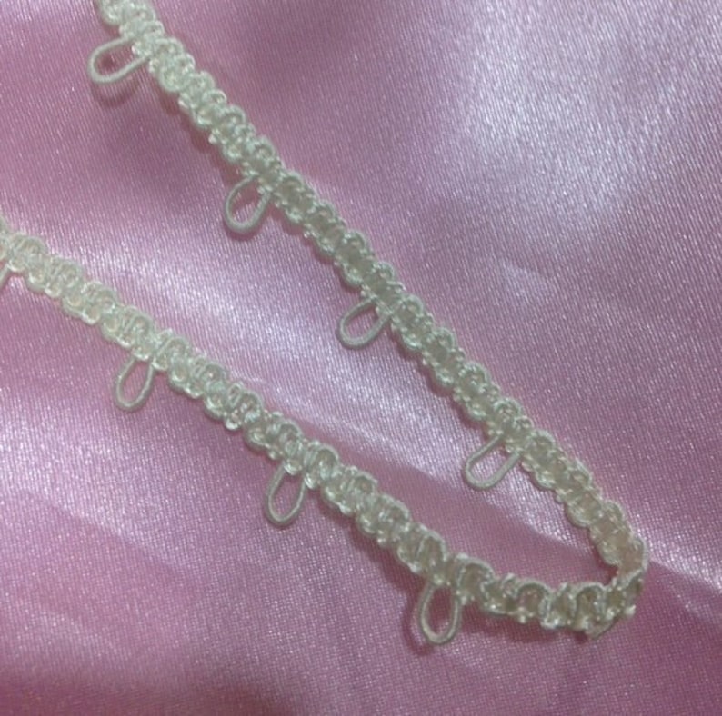 Elastic Button Loop Trim: Bridal Gown Closure - 2 Yards - Etsy