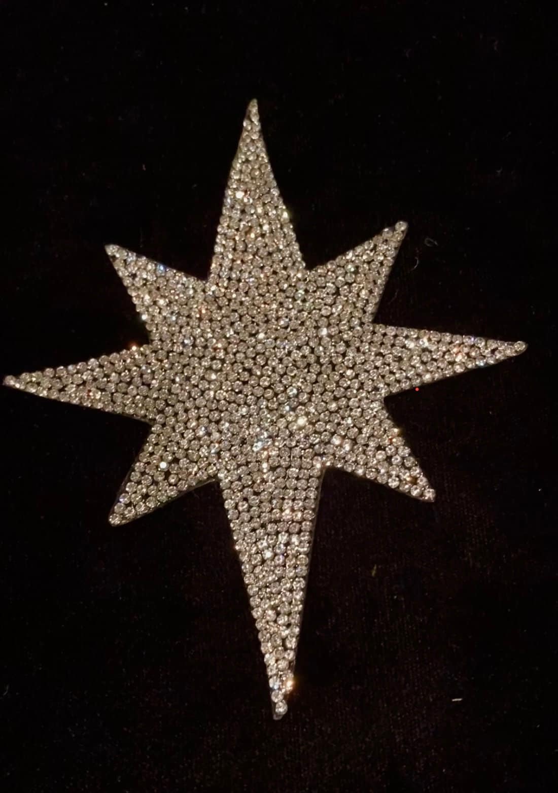 Star Rhinestone Applique Clear Rhinestones Patch Iron - Etsy