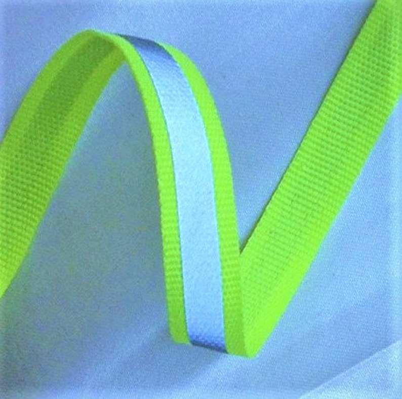 Neon Green or Neon Orange Reflective Glo Grosgrain Ribbon - Etsy